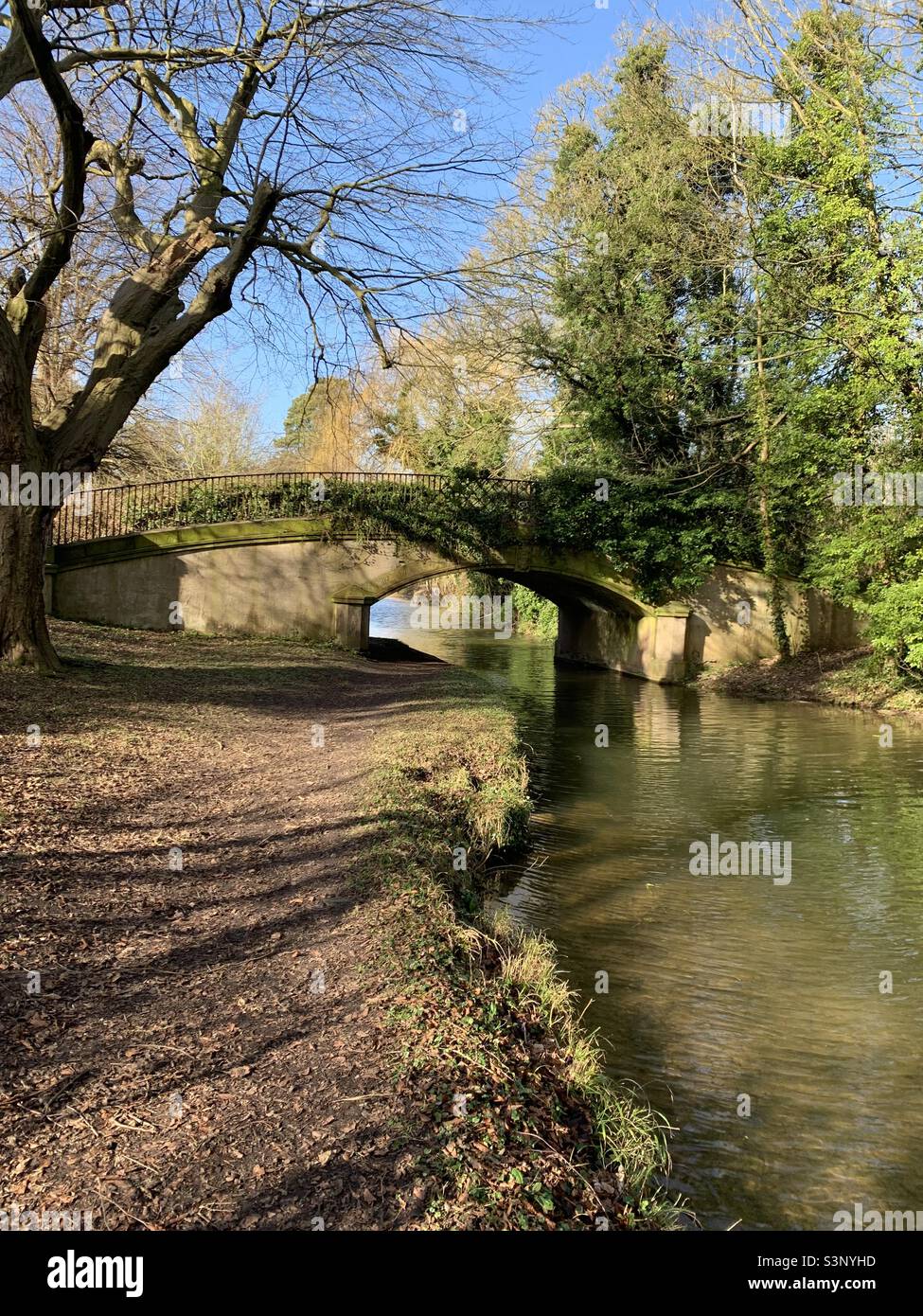 Walking under the bridge Stock Photo - Alamy