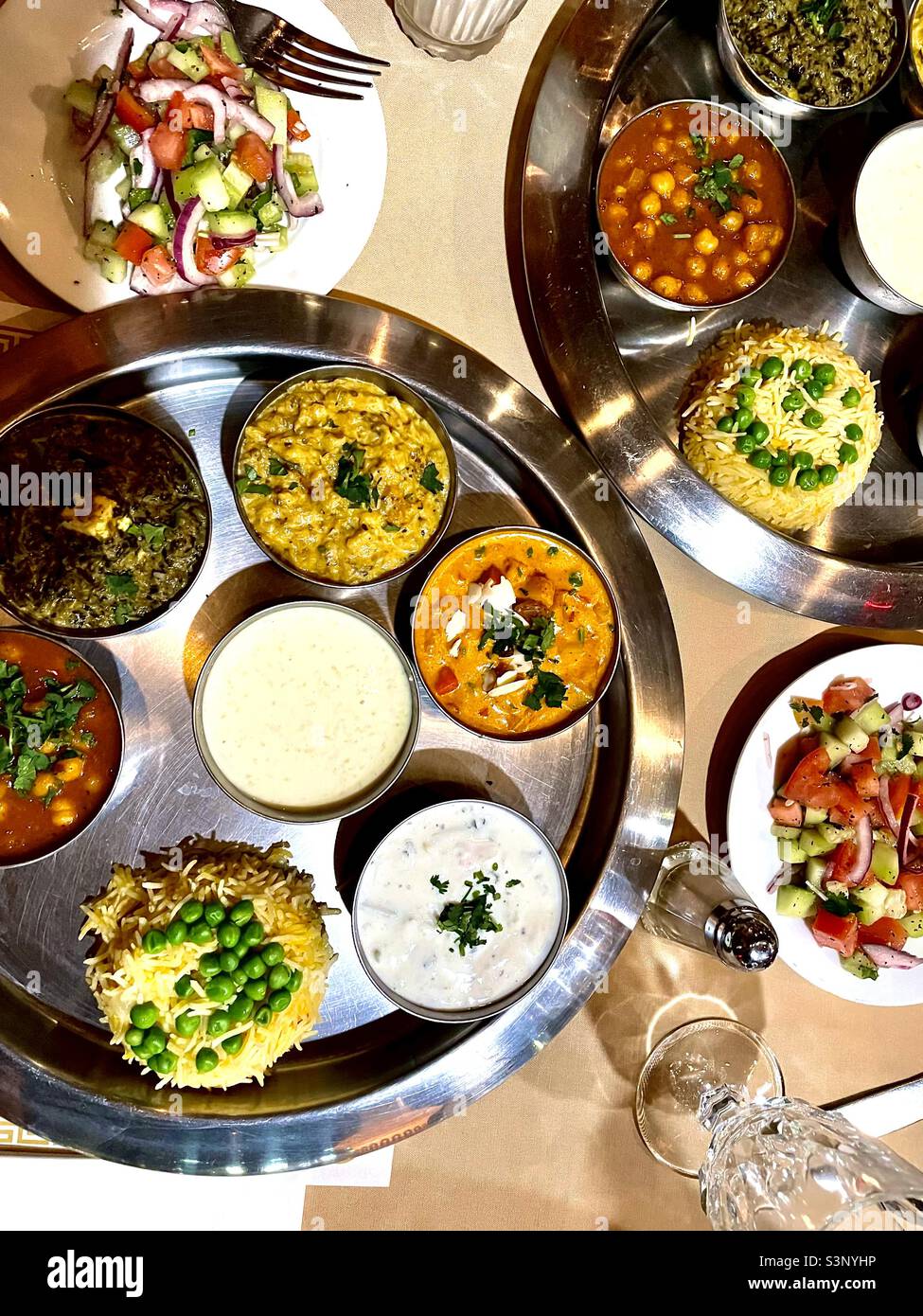 Indian food thali hi-res stock photography and images - Alamy