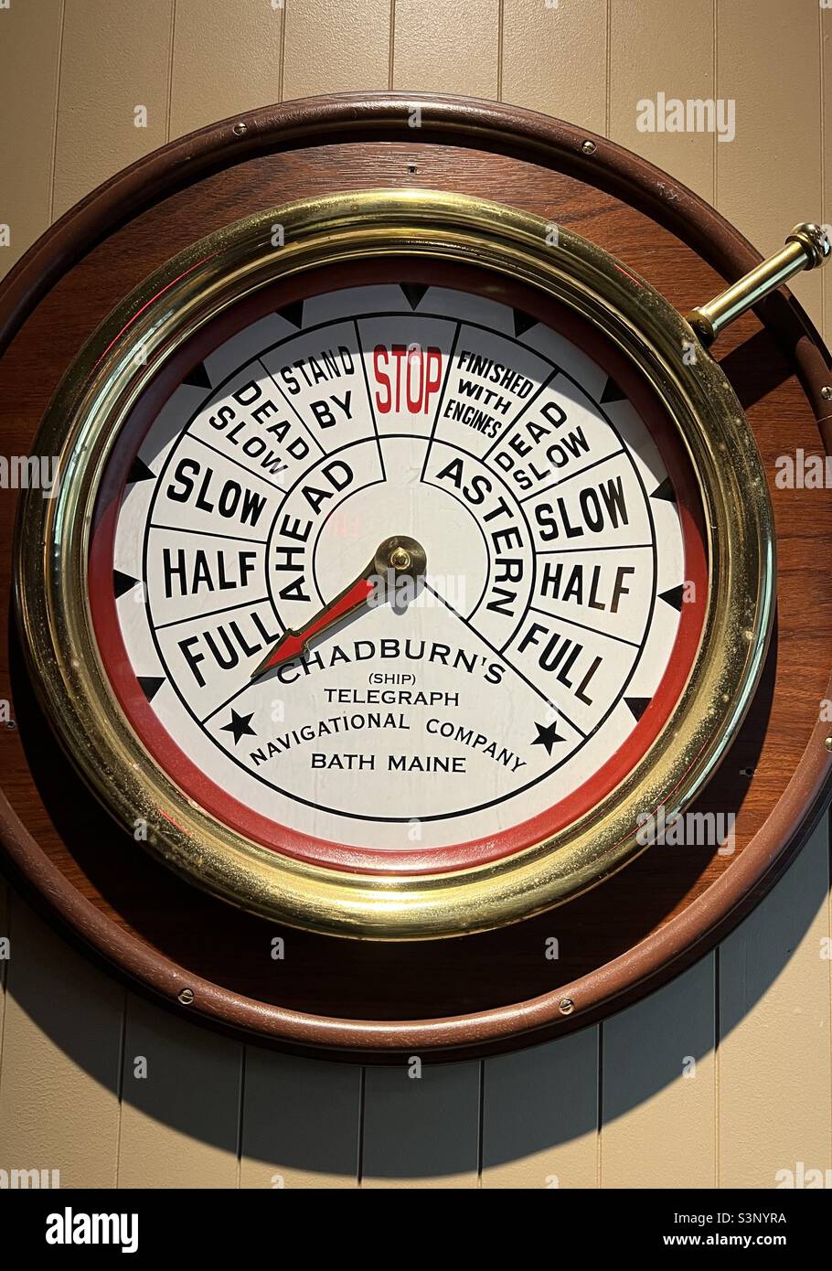 Nautical decorative wall navigation device Stock Photo - Alamy