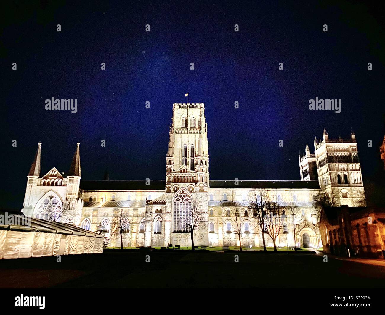 Durham Cathedral at Night ,England Stock Photo - Alamy