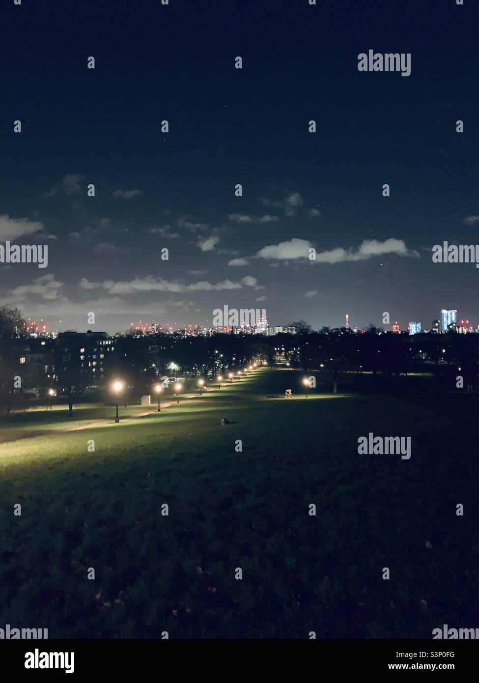 Primrose hill view night hi-res stock photography and images - Alamy