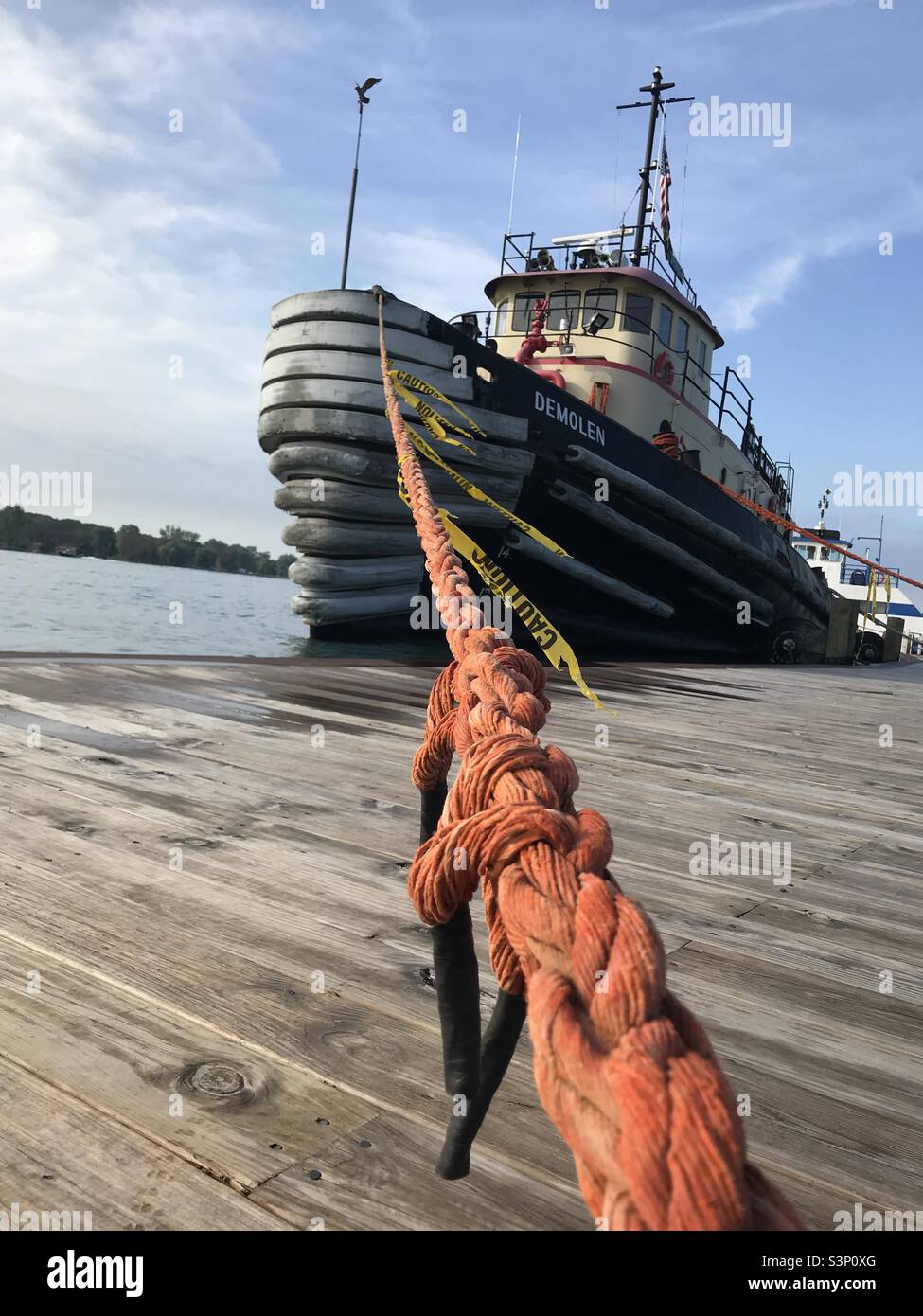 Mored tug hi-res stock photography and images - Alamy