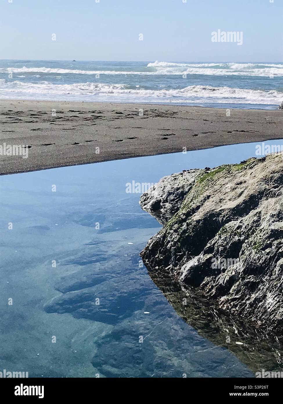 Blue Pool at the Beach Stock Photo - Alamy