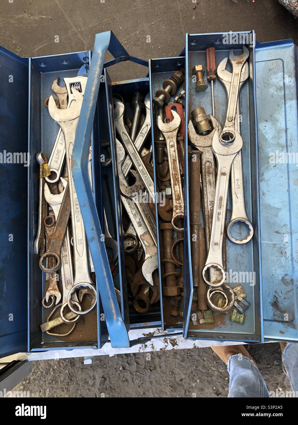 Vintage toolbox hi-res stock photography and images - Alamy