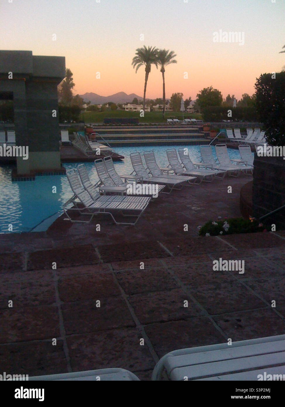 Arizona Scottsdale sunset with camelback mountain Stock Photo - Alamy