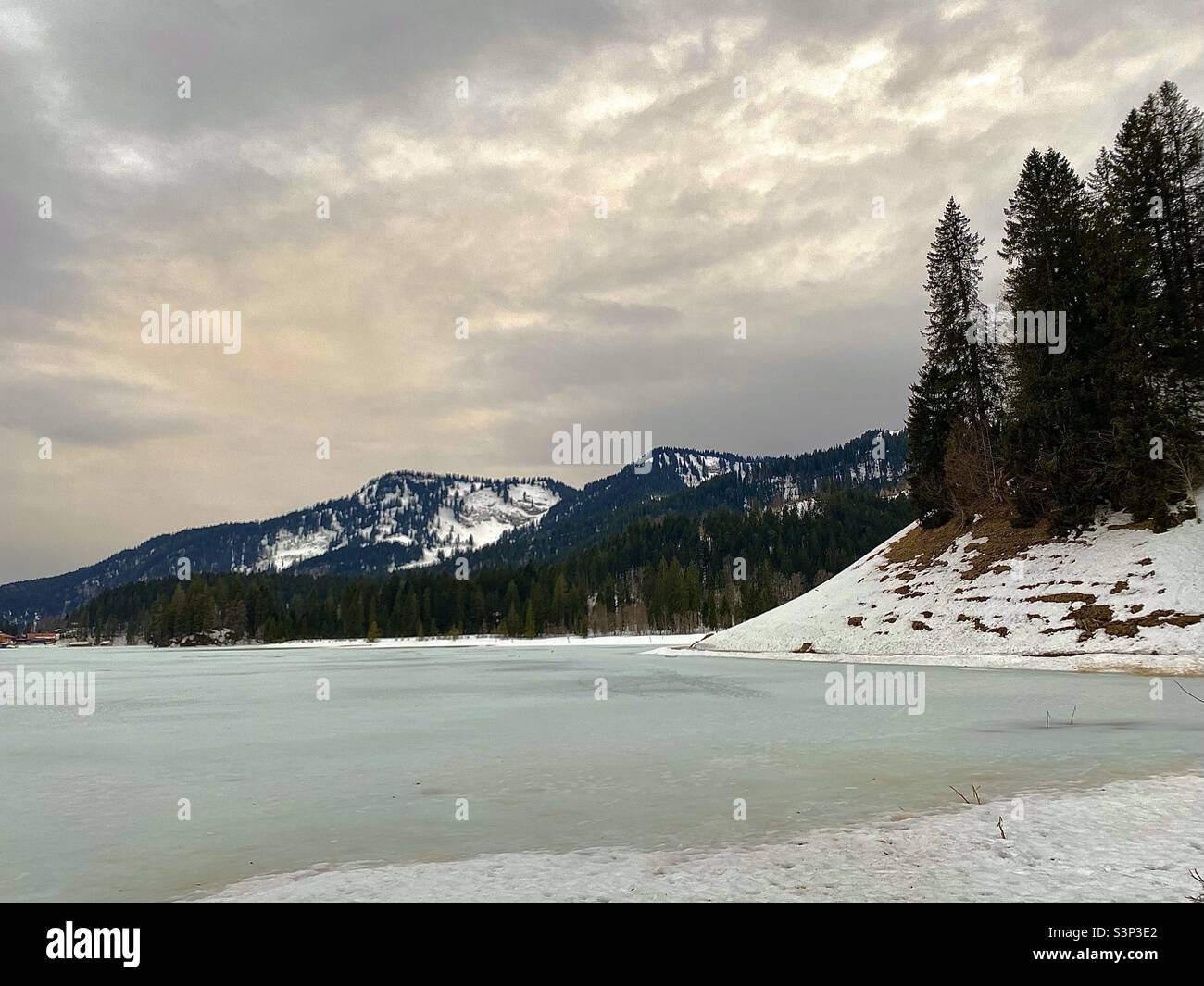 Winter hike in Bavaria Stock Photo - Alamy