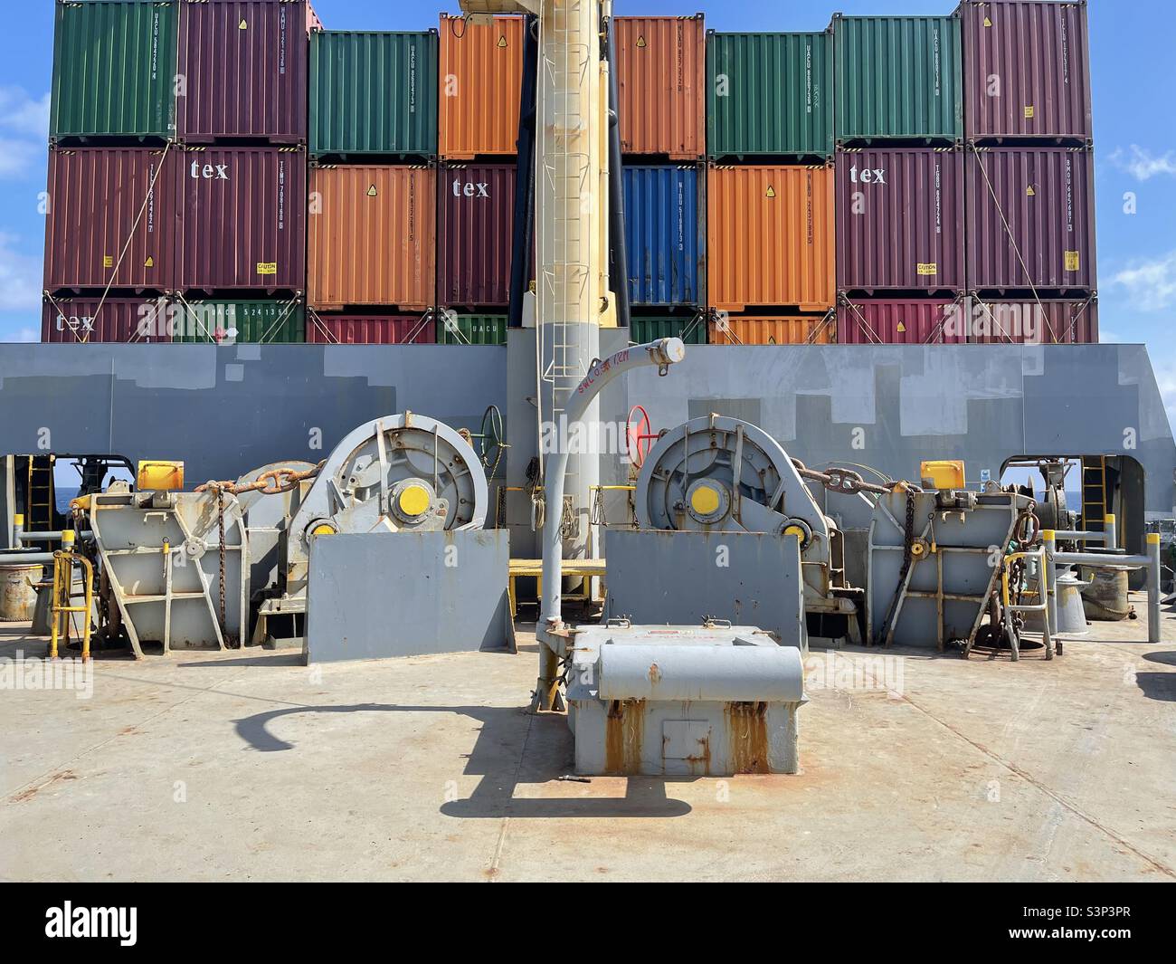 Mooring winch ship deck hi-res stock photography and images - Alamy