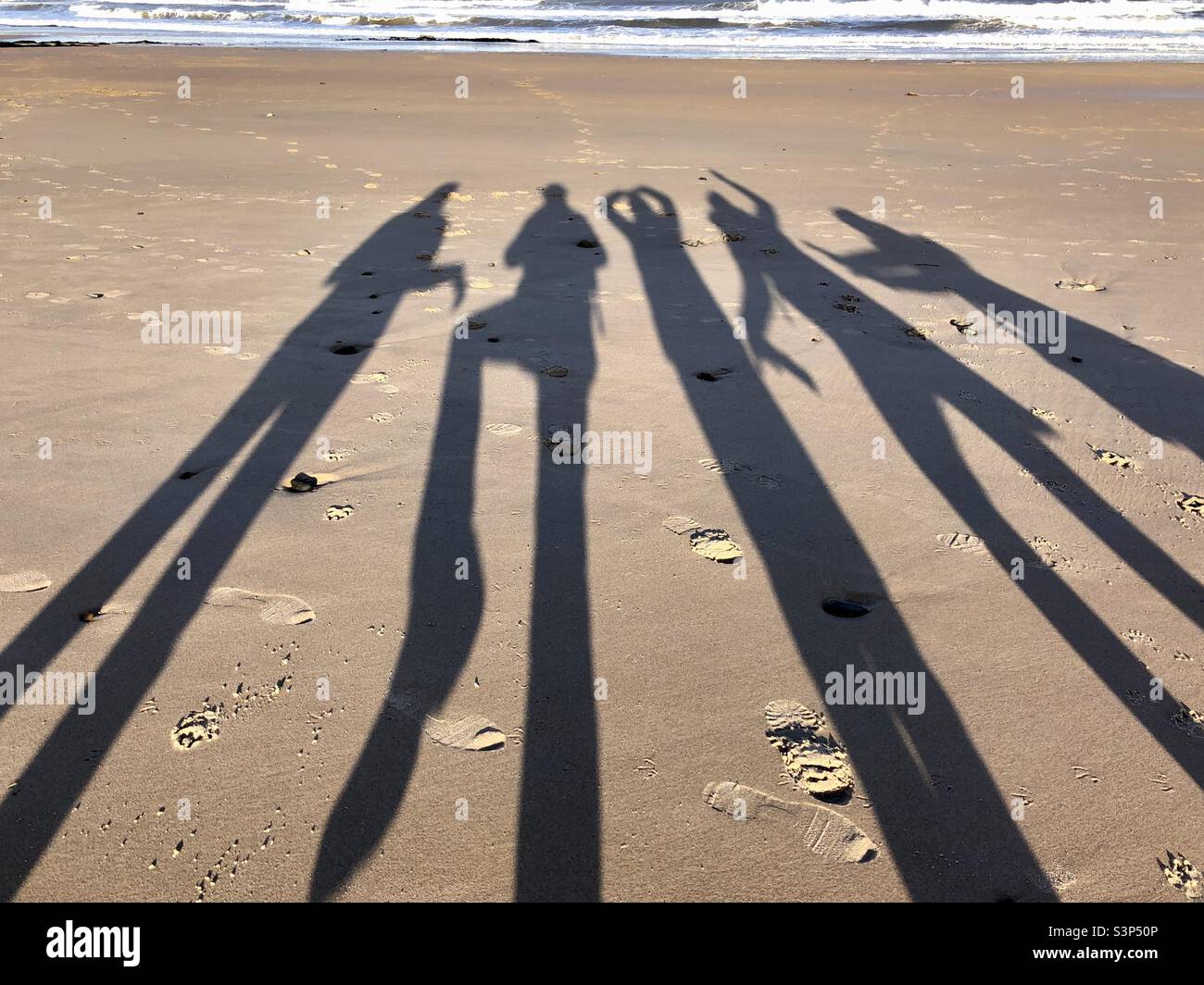 Shadow Dancers, Northumberland Stock Photo - Alamy