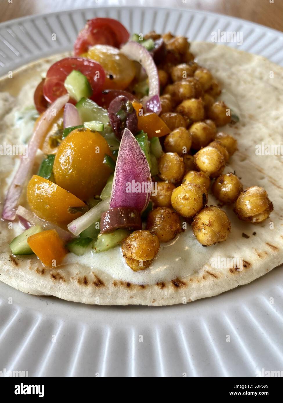 Greek salad wrap hi-res stock photography and images - Alamy