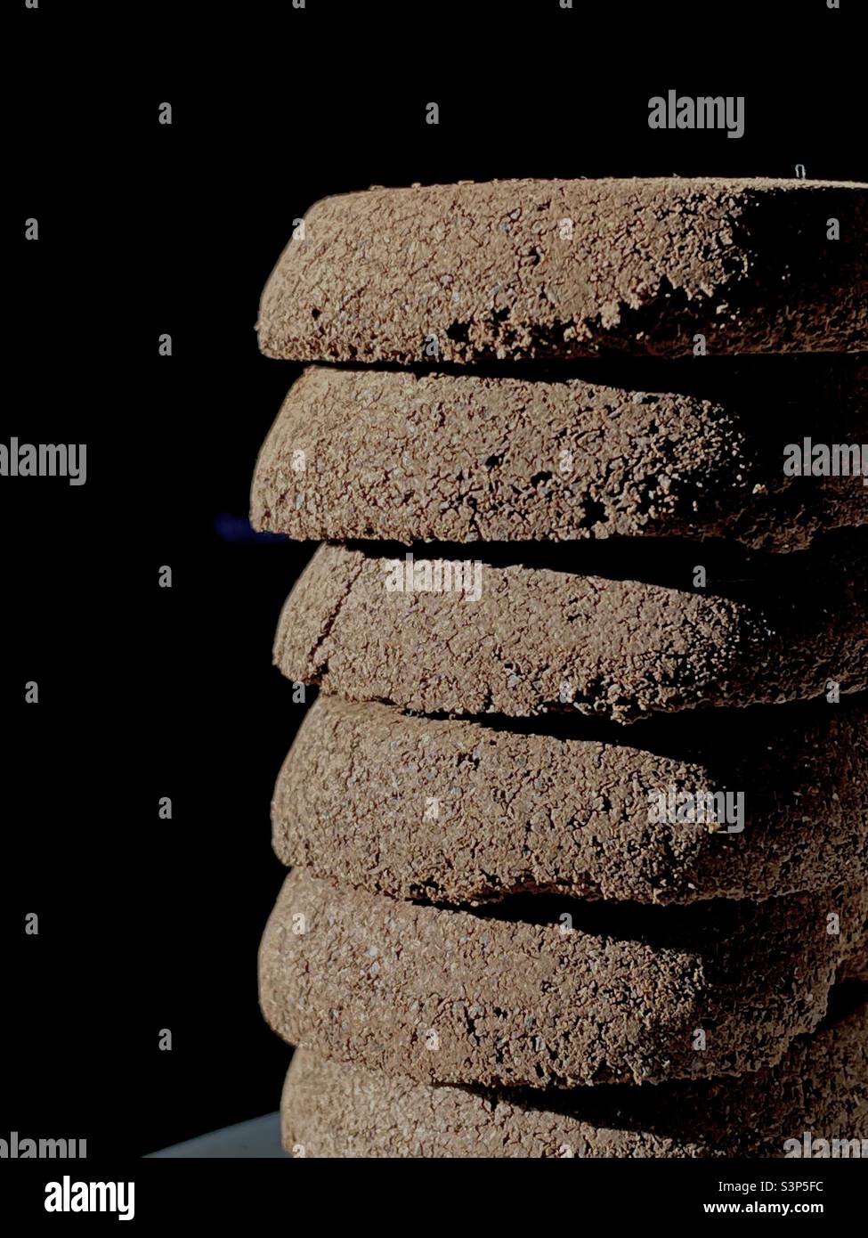 Stacked of waste coffee pucks: Phillip Roberts Stock Photo - Alamy