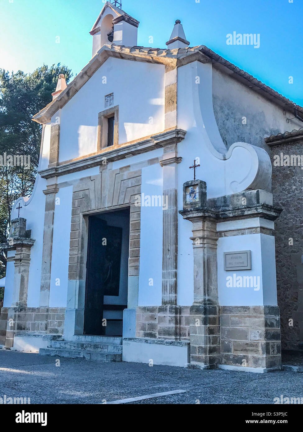 Pollenca town church, Mallorca Stock Photo - Alamy