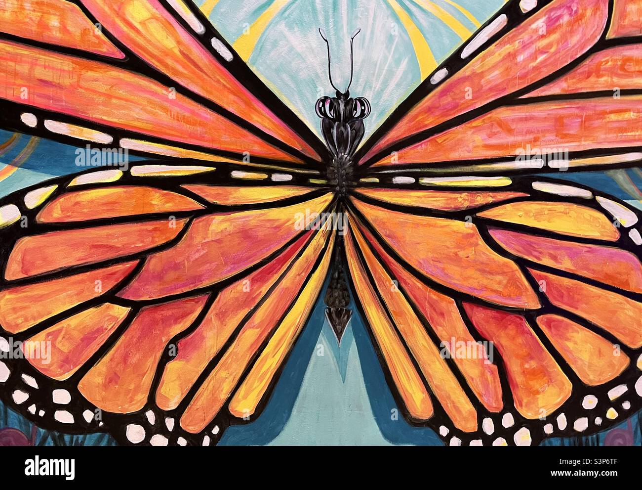 Monarch butterfly mural hi-res stock photography and images - Alamy