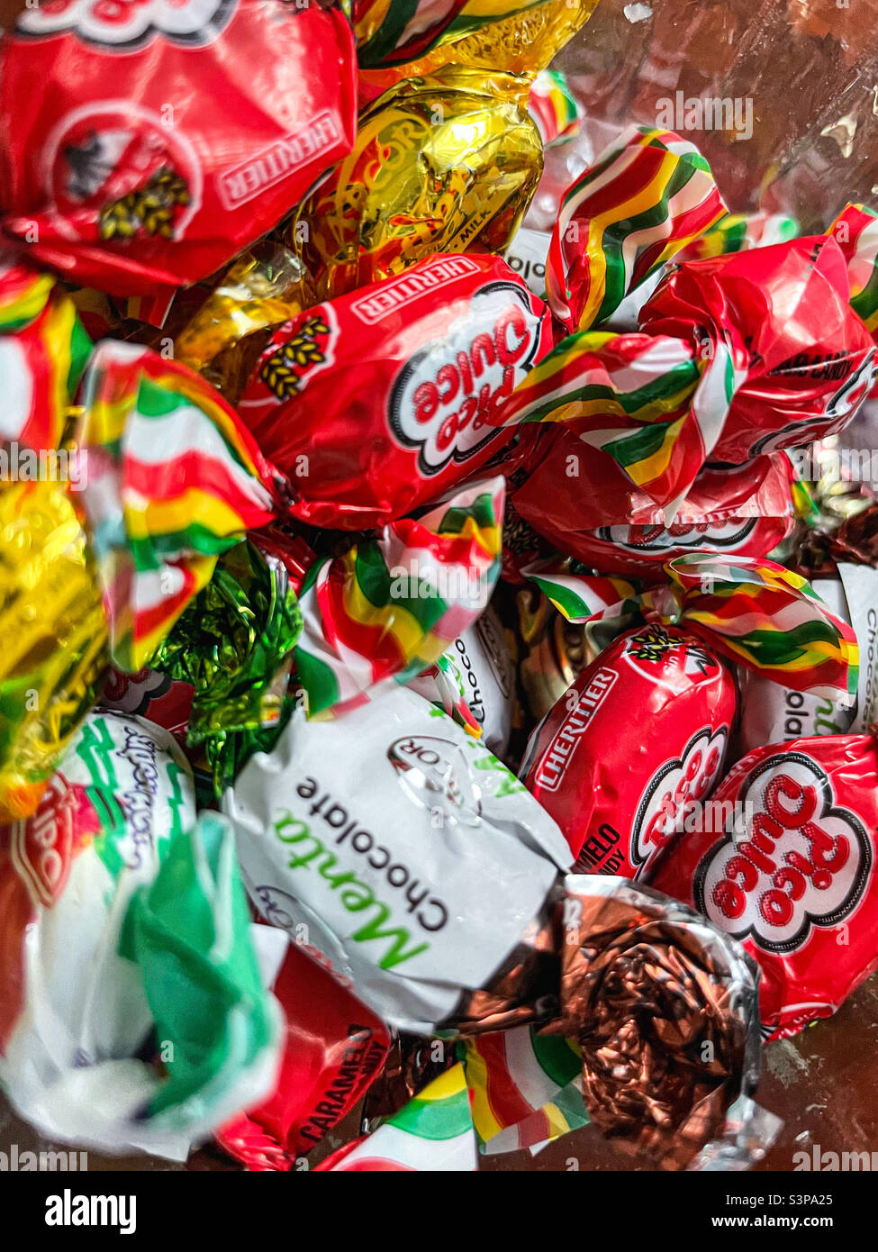 Lots of candies from different brands Stock Photo - Alamy