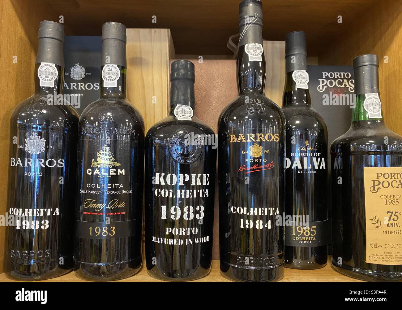 Aged Portuguese Port from the 80's Stock Photo - Alamy