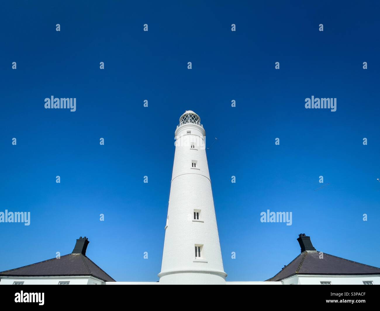Lighthouse. Nash Point Stock Photo - Alamy