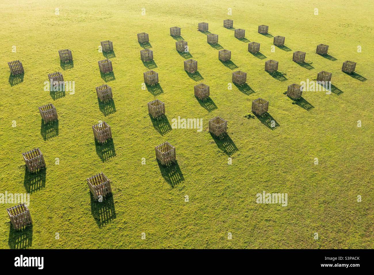 Field of boxes hi-res stock photography and images - Alamy