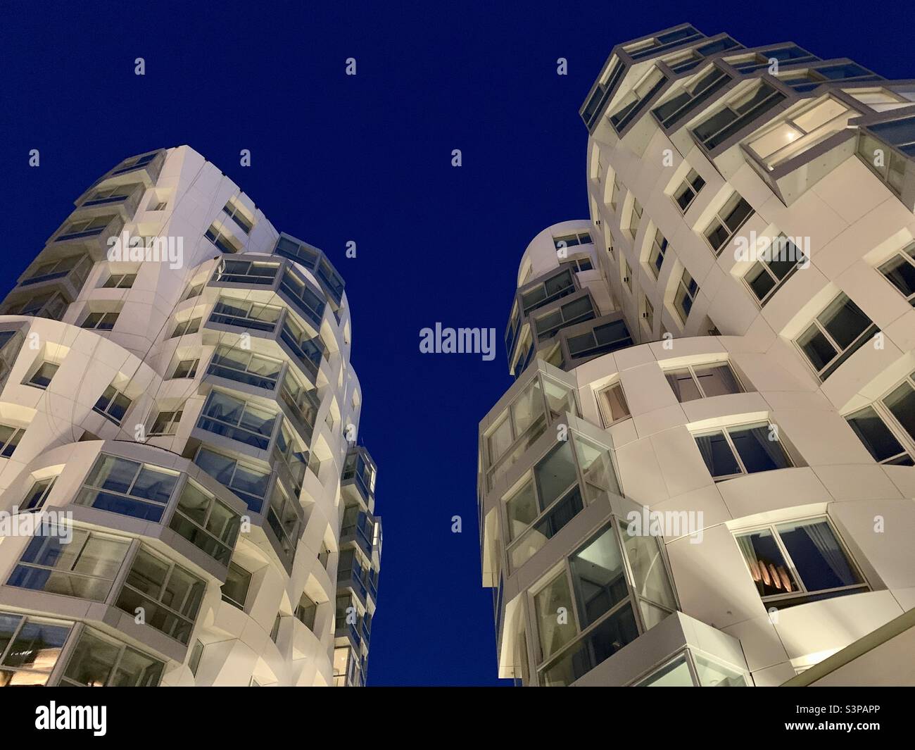 Prospect Place designed by Frank Gehry. Nine Elms, London Stock Photo ...