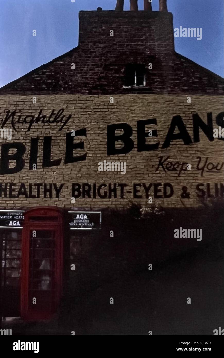 Bile Beans York England Ghost sign Stock Photo - Alamy