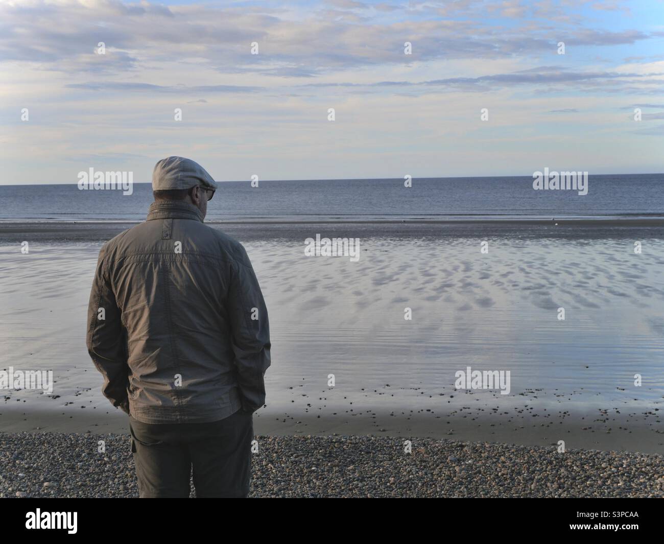 Man from behind on beach hi-res stock photography and images - Alamy