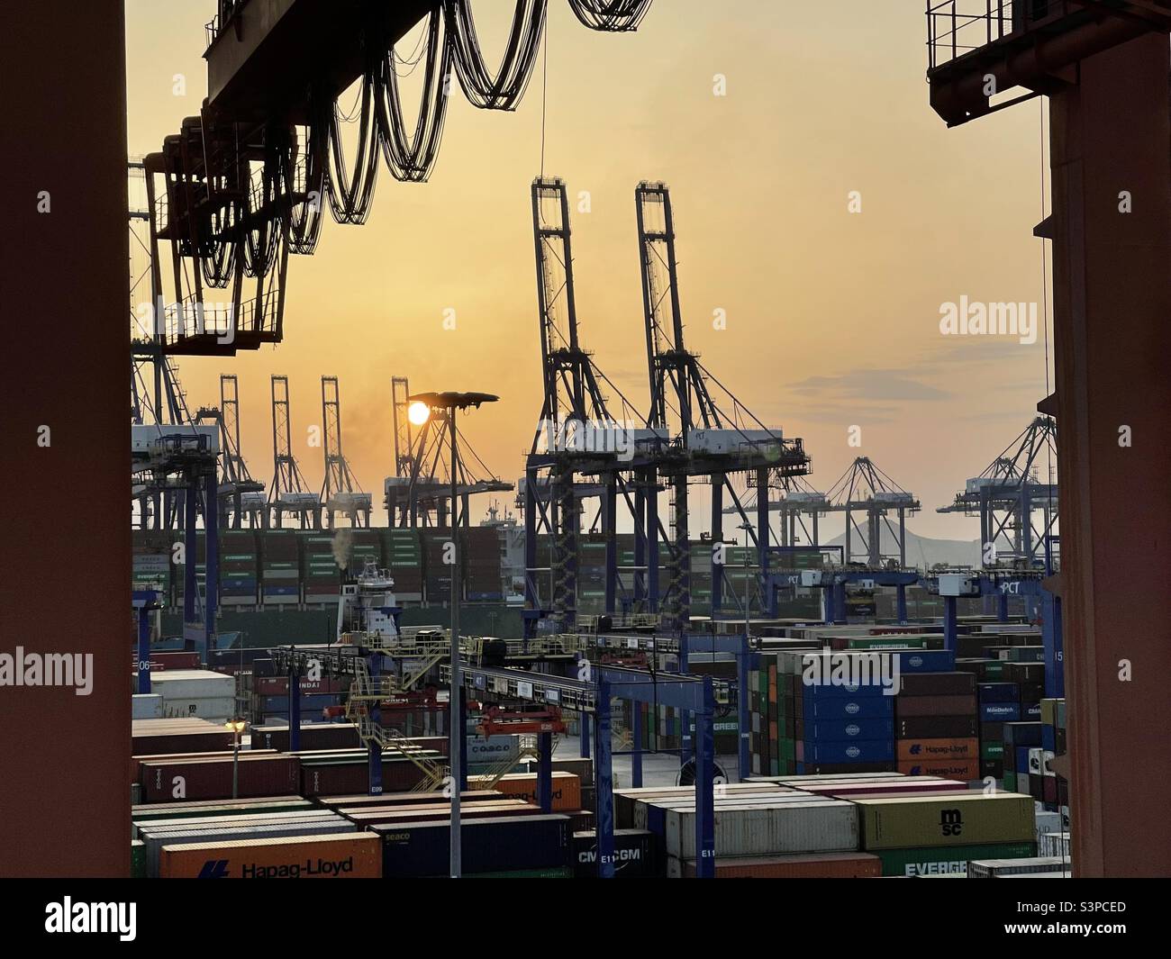 Piraeus container terminal hi-res stock photography and images - Alamy