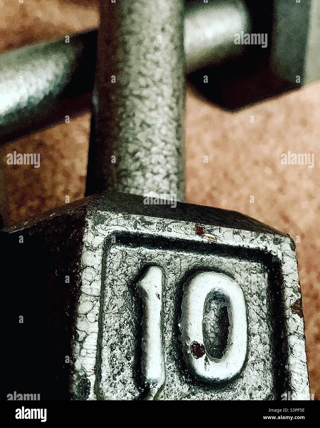 Ten Pound Weights Stock Photo - Alamy