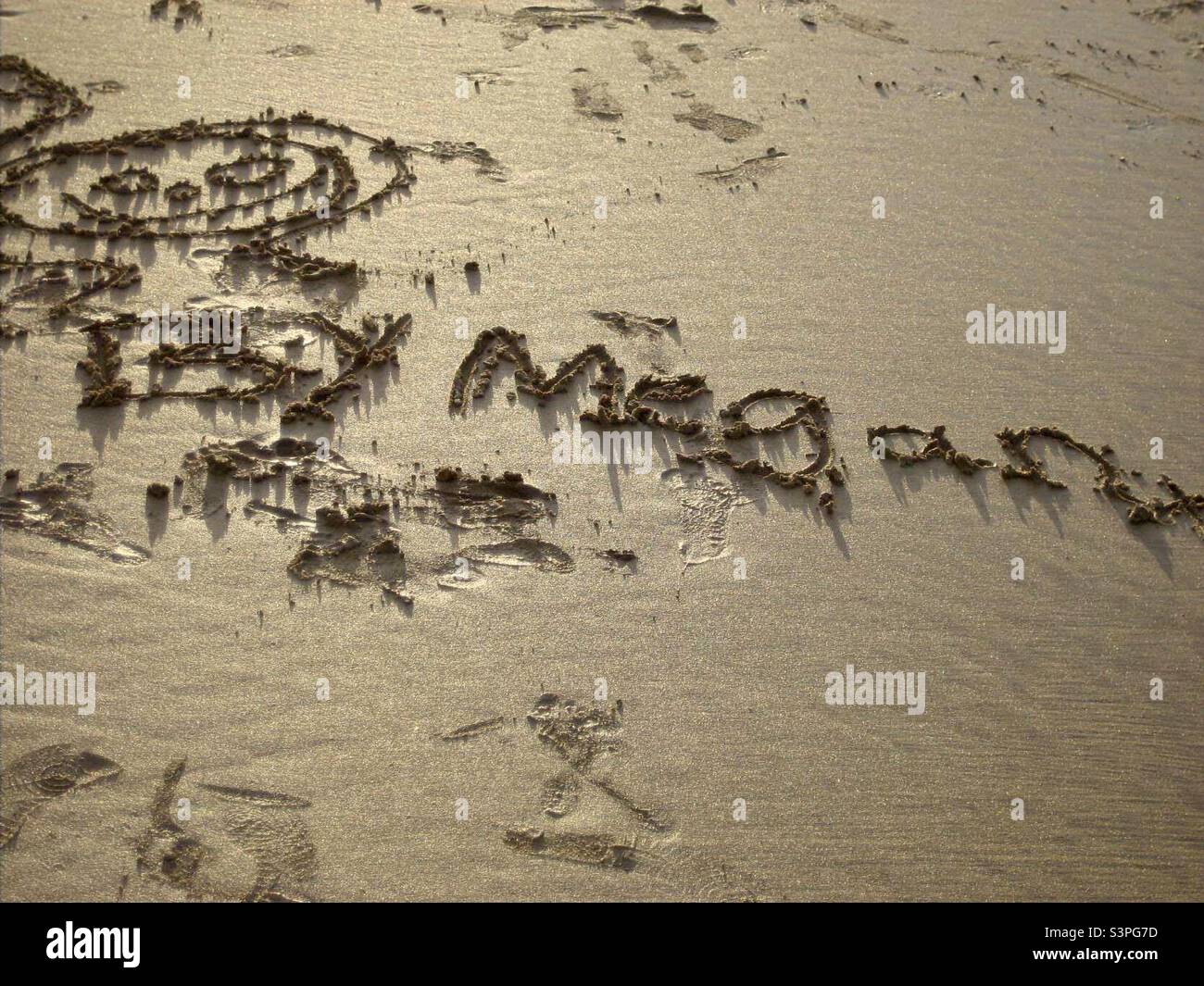 Name in the sand hi-res stock photography and images - Alamy
