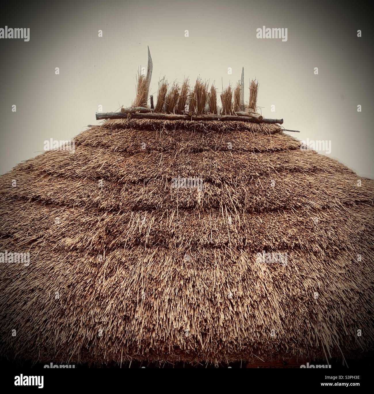 Straw roof medieval hi-res stock photography and images - Alamy