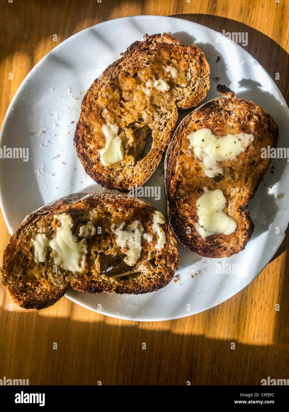 Buttered brown bread slices hi-res stock photography and images - Alamy