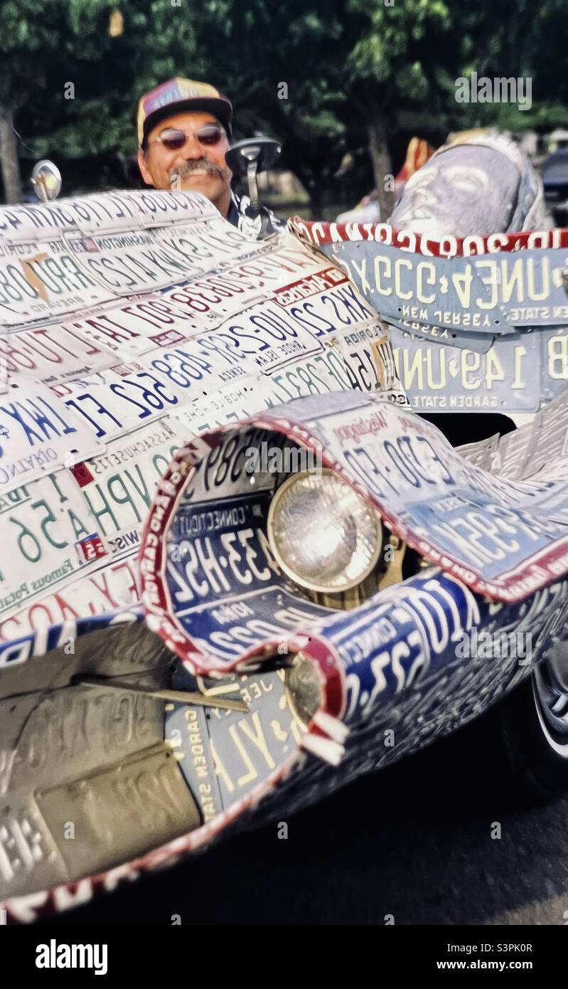 Car Made of License Plates Houston’s Annual Art Car Weekend parade ...