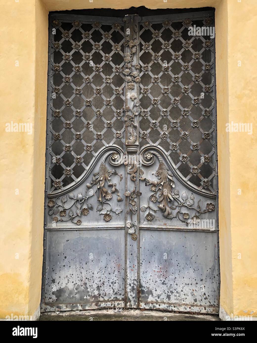 Decorative metal doors in Tallinn, Estonia Stock Photo - Alamy