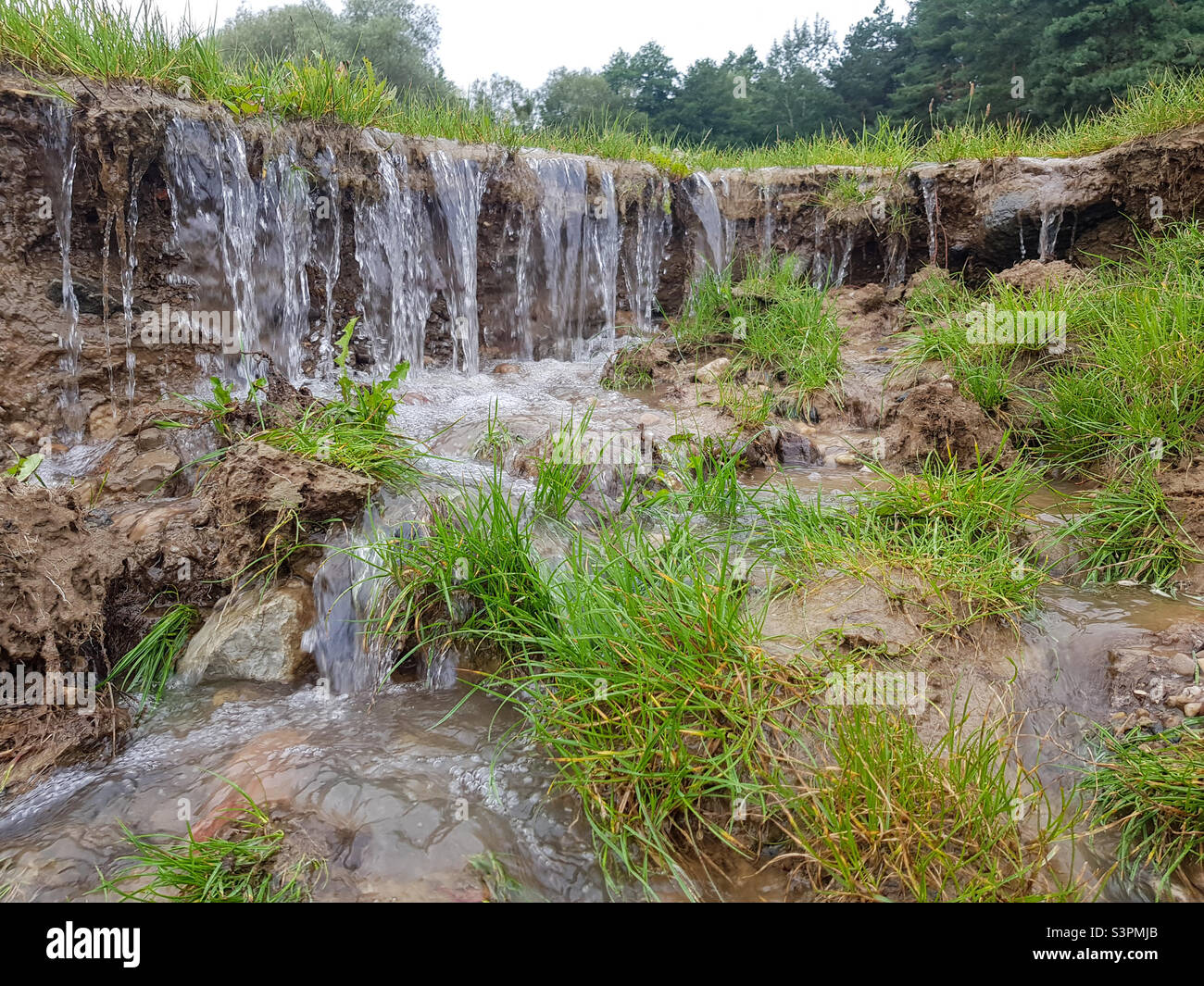 Water erodes the soil hi-res stock photography and images - Alamy
