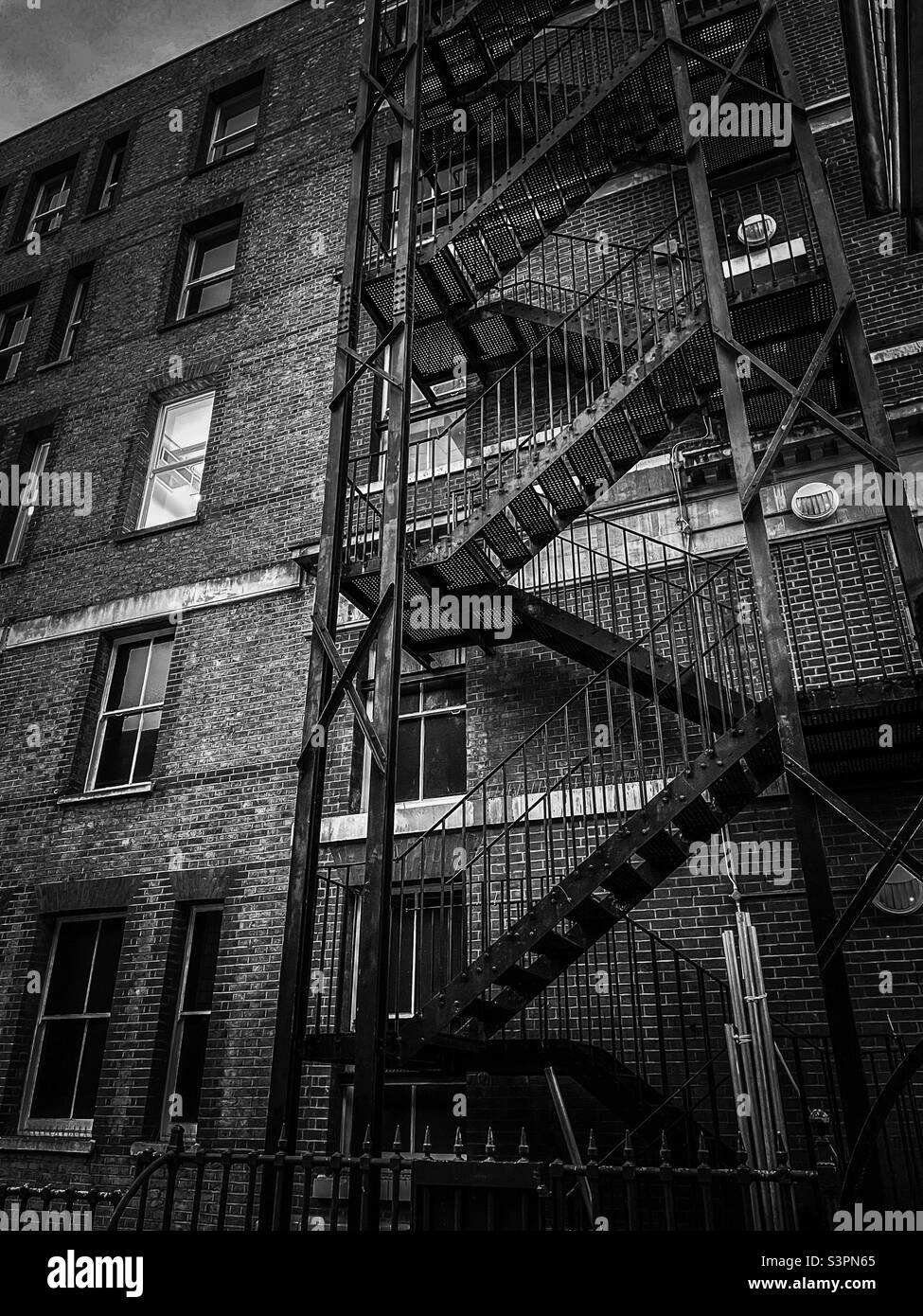 Outside fire escape Stock Photo - Alamy