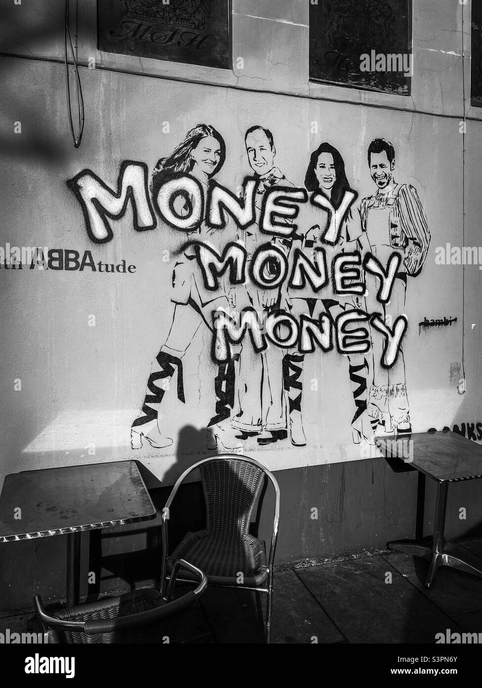 Abba money money money Black and White Stock Photos & Images - Alamy