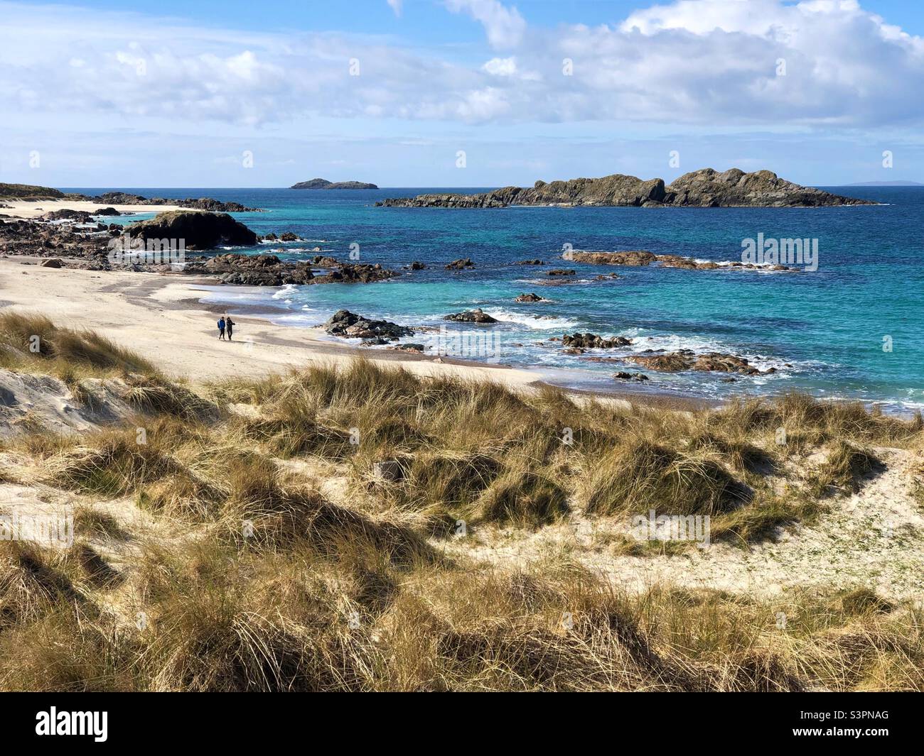 Walking on the beach, Isle of Iona, Scotland Stock Photo - Alamy