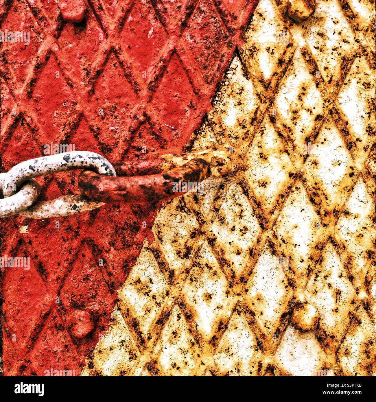 Texture rusted painted metal hi-res stock photography and images - Alamy