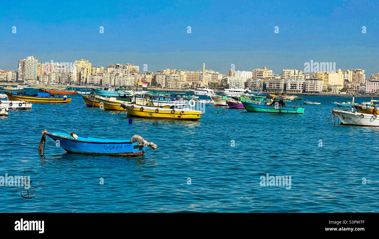Alexandria port egypt hi-res stock photography and images - Alamy