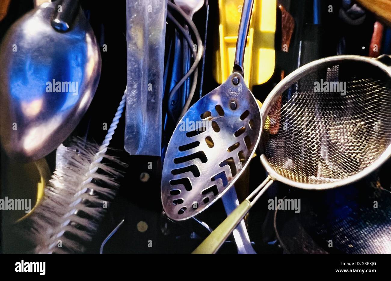 Vintage Kitchen utensils Stock Photo - Alamy