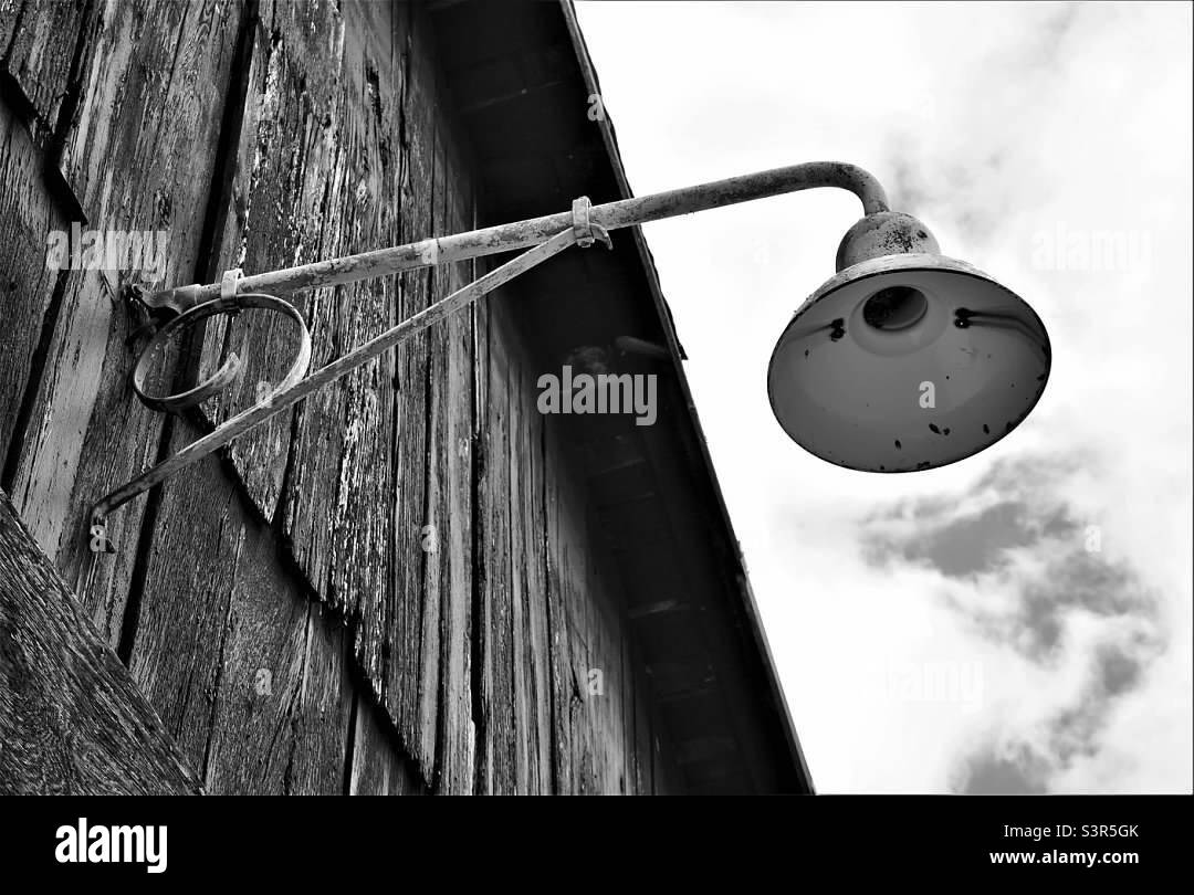 Barn lamp Black and White Stock Photos & Images - Alamy
