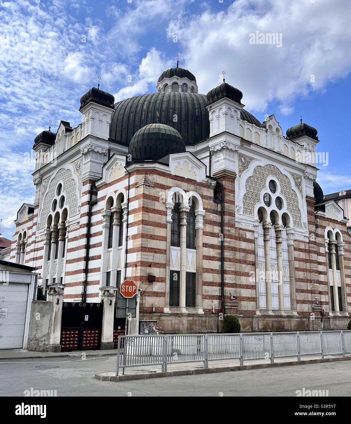 View to the Sofia synagogue by Friedrich Grunanger in Sofia, Bulgaria, Eastern Europe, Balkans ...
