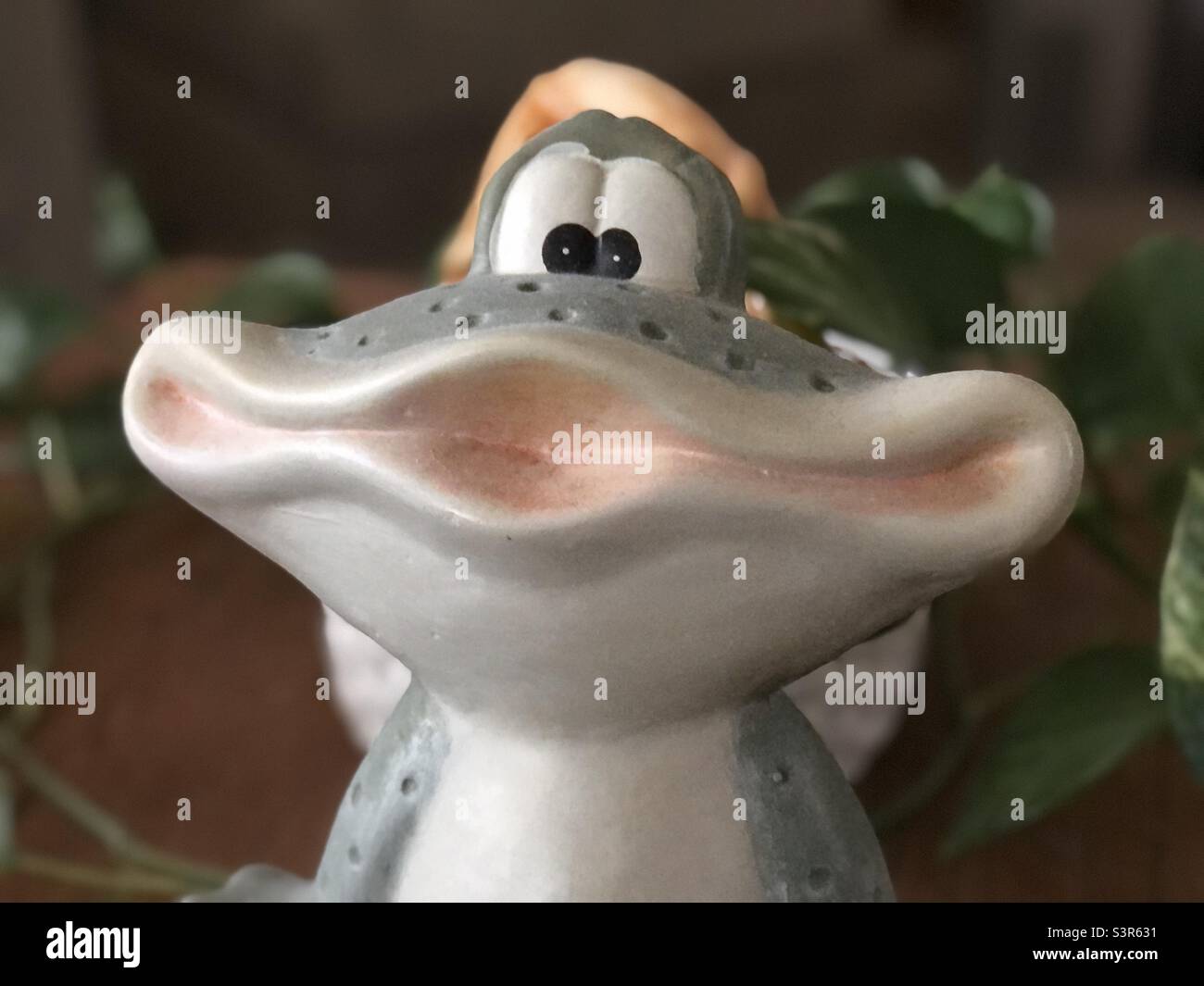 A Silly Frog Face in Ceramic Stock Photo - Alamy