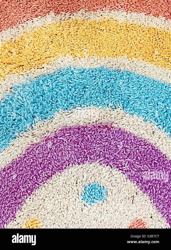 Pastel rainbow on fuzzy textured background Stock Photo - Alamy