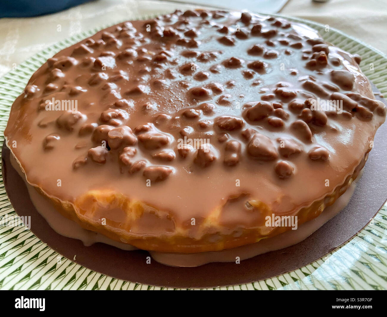 A chocolate Dime bar cake Stock Photo - Alamy
