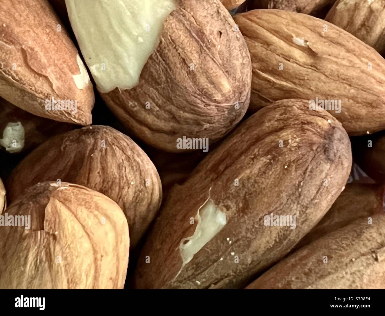 Almonds healthy snack Stock Photo - Alamy