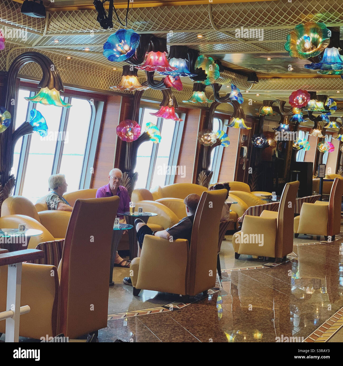 March, 2022, Impressionist Boulevard, Deck 5, Carnival Conquest cruise ...