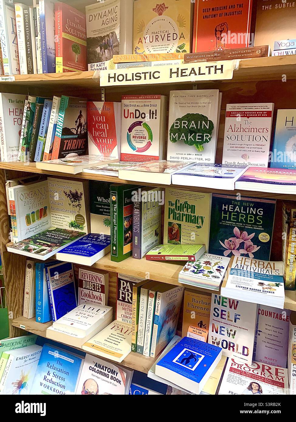 Display Wall of Self Help Books Stock Photo - Alamy