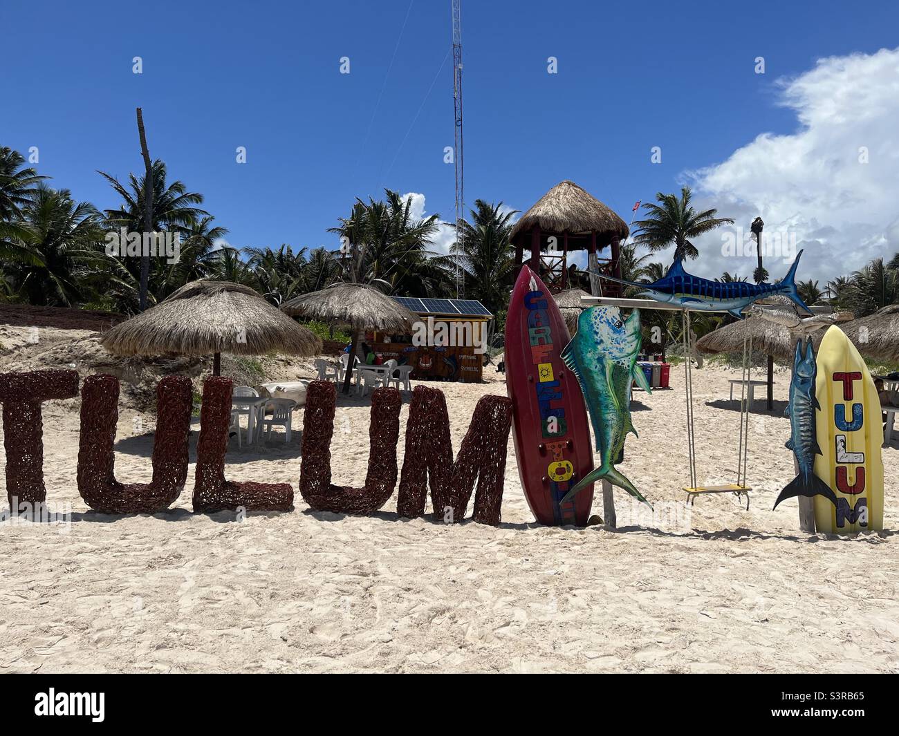 Tulum Beach, Quintana Roo in Mexico Stock Photo - Alamy
