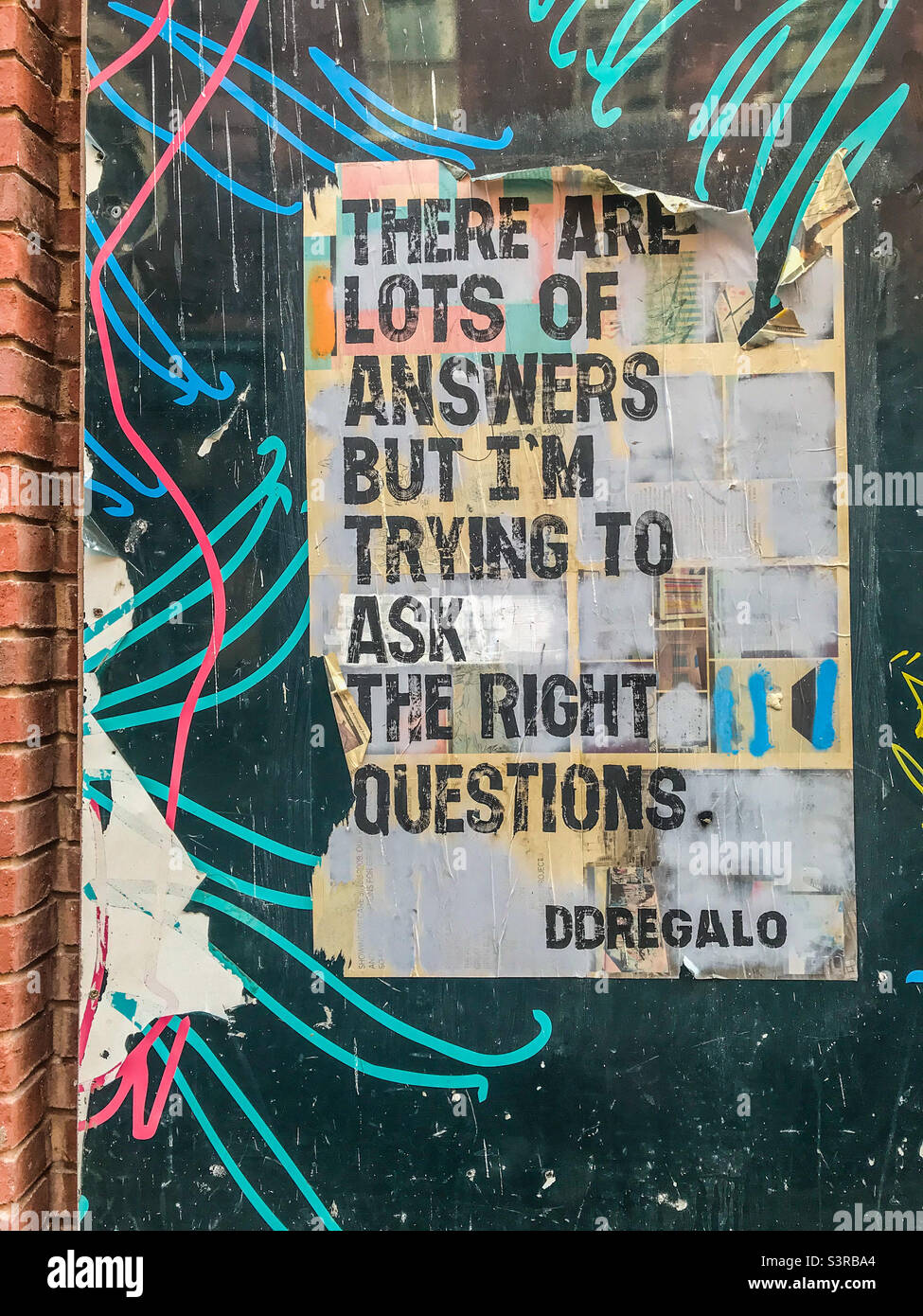 Street poster, soho, London Stock Photo - Alamy