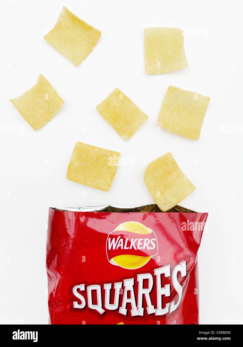 Walkers Squares potato snacks Stock Photo - Alamy
