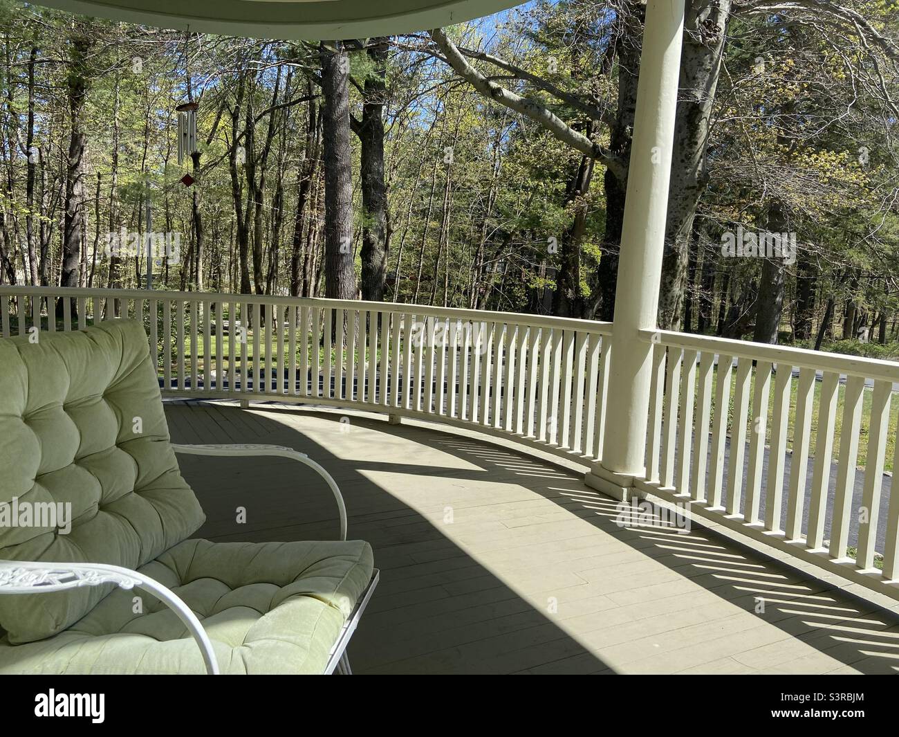 Porch in Spring Monterey Massachusetts Stock Photo - Alamy