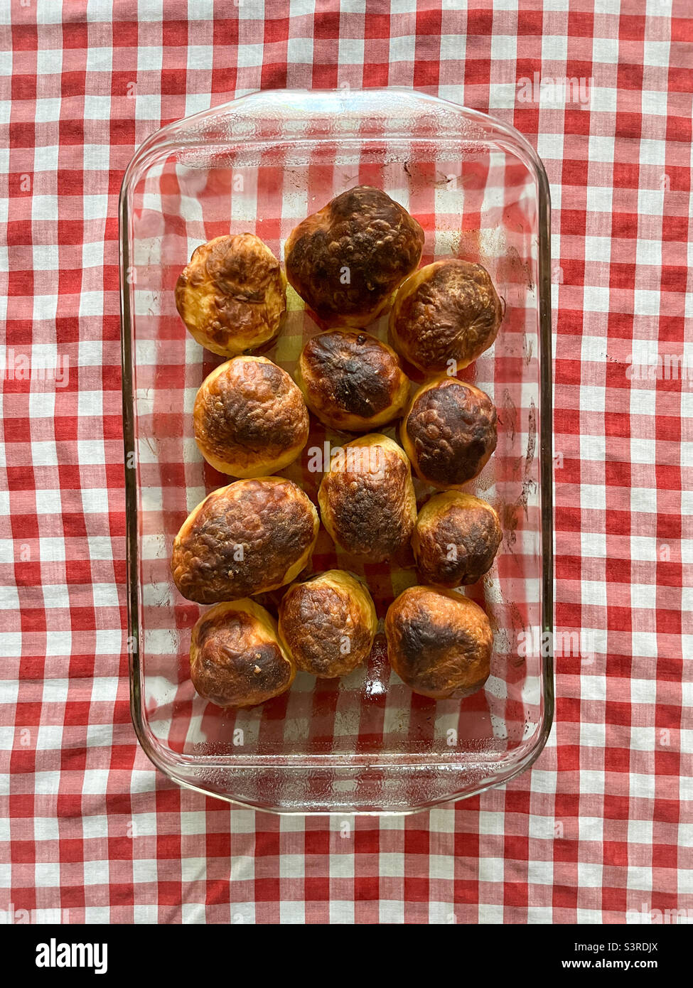 Roasted potatoes ready to eat Stock Photo - Alamy